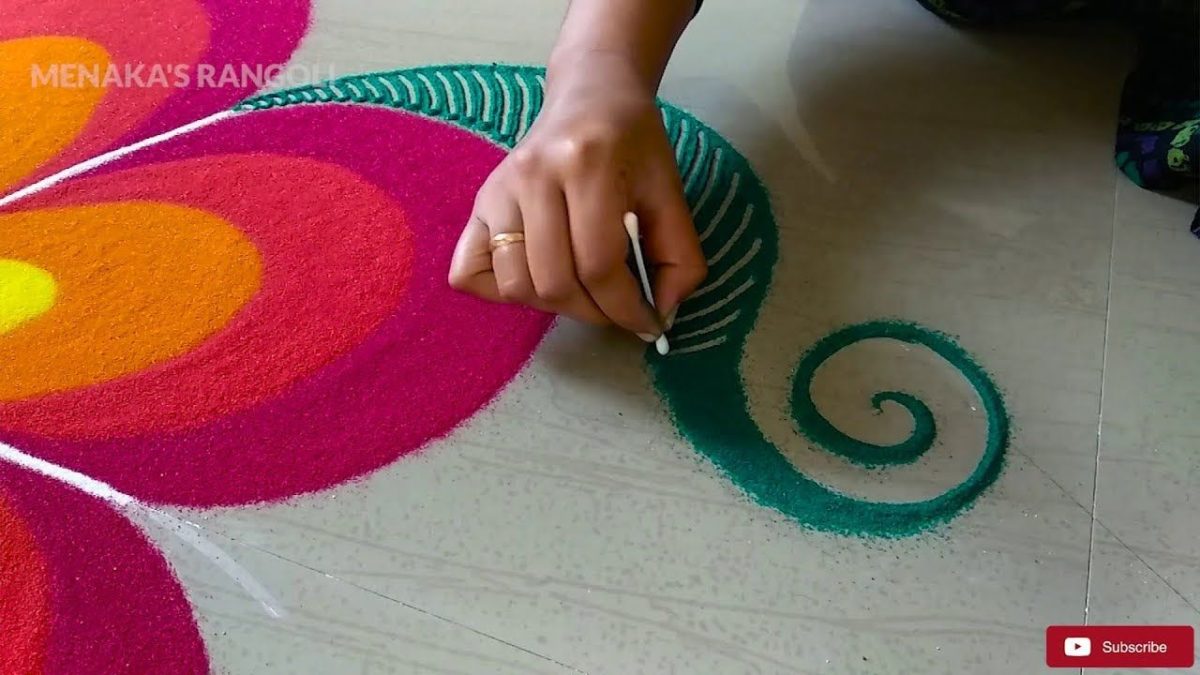Very Simple And Beautiful Rangoli Design | 1000 - Modern 2023