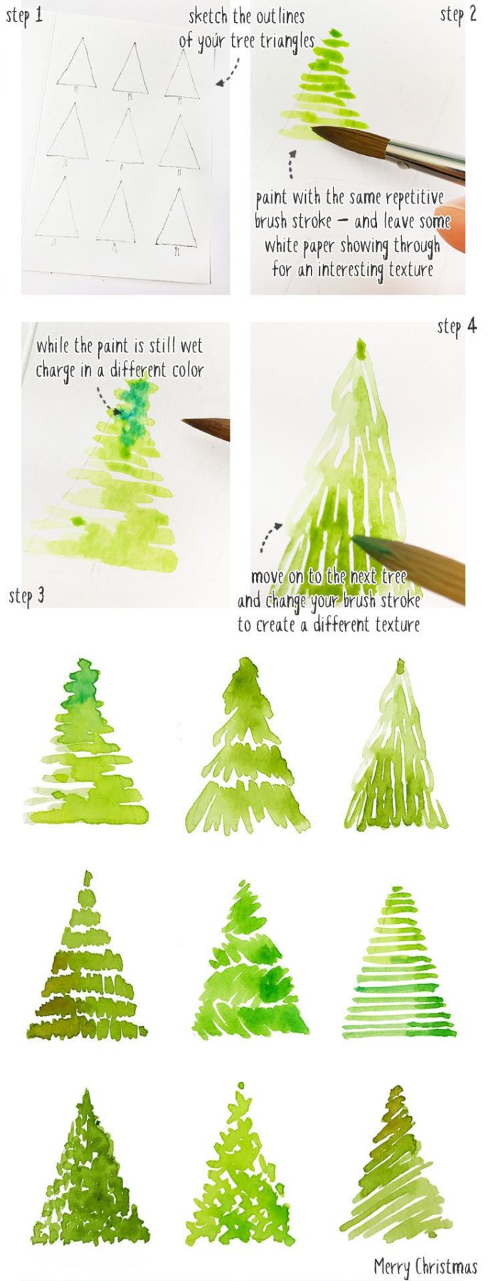 Easy Watercolor Christmas Cards – Step By Step Tutorial 2026 - FinetoShine
