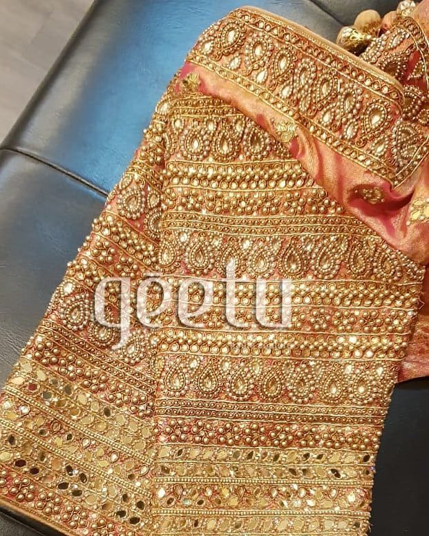 Geetu Designs On Instagram: “Feel The Magic Of Our Handwork.. . Blouse ...
