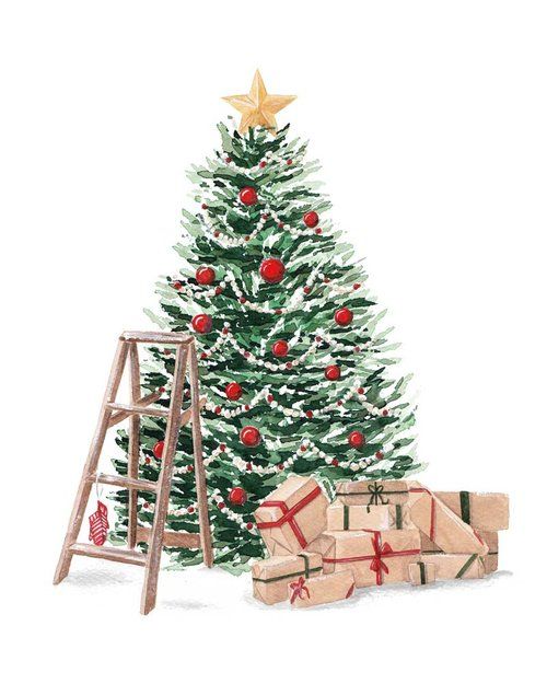 Grand Christmas Tree Fine Art Print — Pip & Kate 2025 - FinetoShine