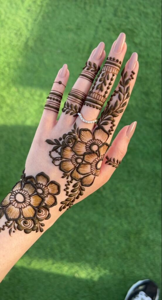 [100+ New] Stylish Arabic Mehndi Designs For Back Hand 2026 - FinetoShine