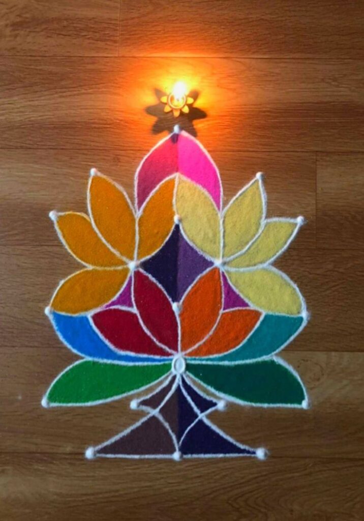 [NEW!] Easy Beginners Rangoli Design, Diwali Rangoli Simple 2025 ...