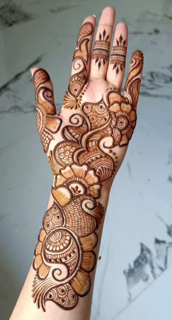 [100+ New] Stylish Arabic Mehndi Designs For Back Hand 2026 - FinetoShine